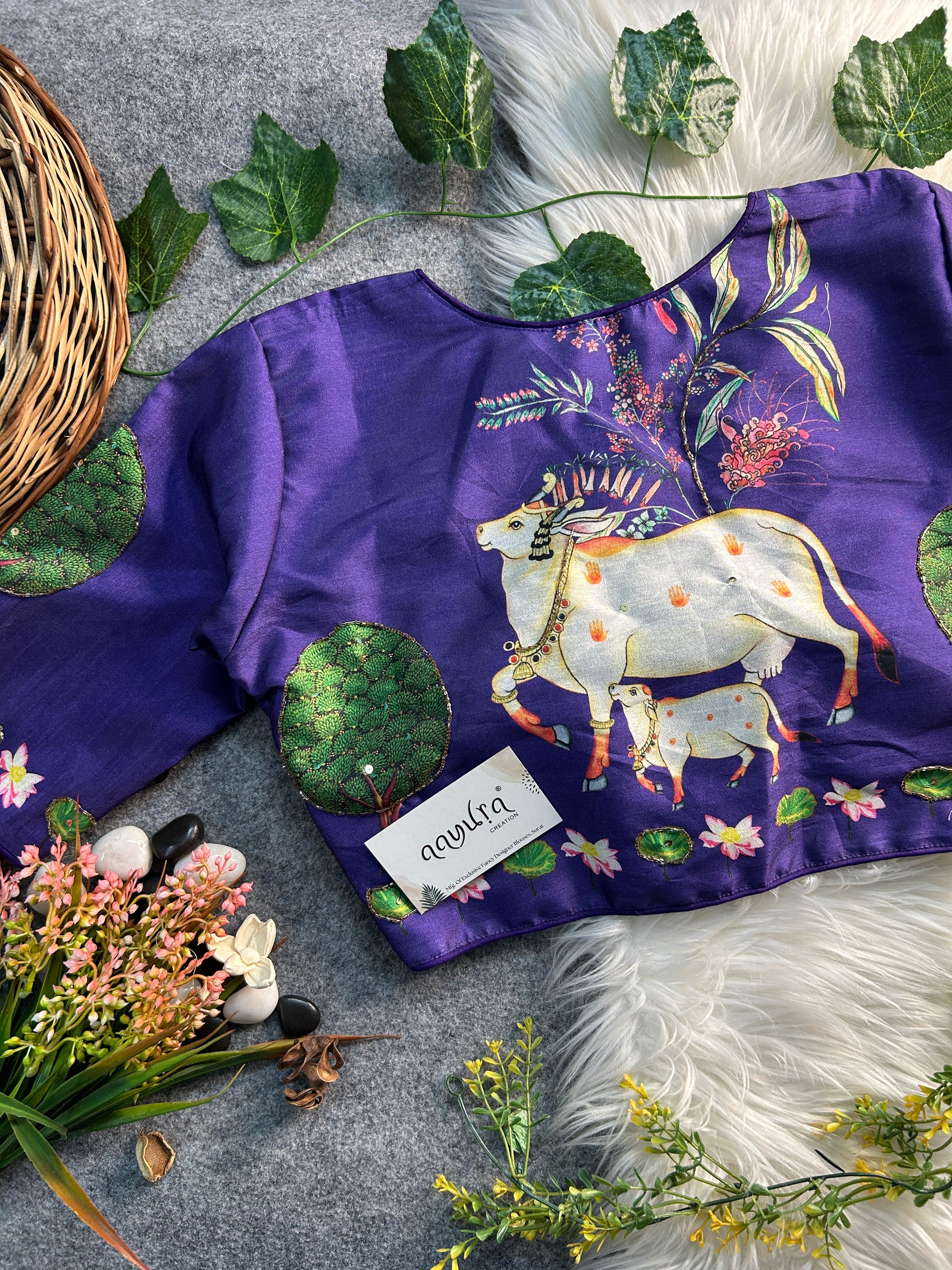 Cow Print Blouse
